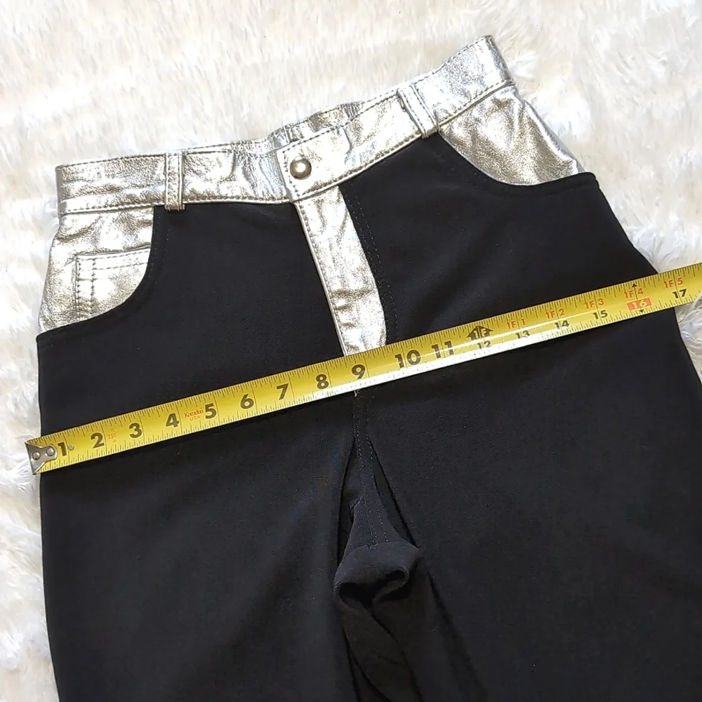 Vintage | Pants & Jumpsuits | 8s Vintage Twins Genuine Silver Metallic ...